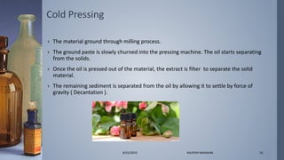 Methods of oil extraction | PPTX