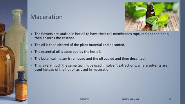 Methods of oil extraction | PPTX