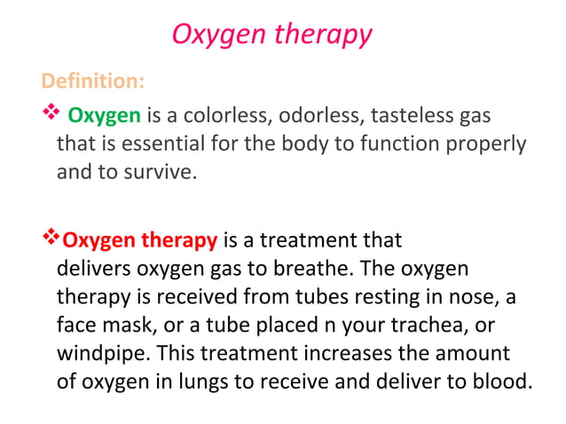 Methods of oxygen administration | PPT