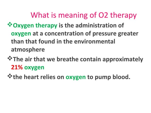 Methods of oxygen administration | PPT