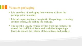 Methods of packging in vegetables | PPT