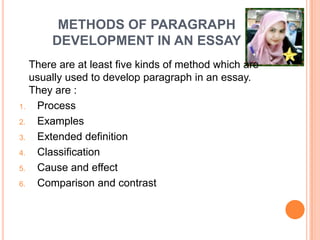 Methods of paragraph by ista | PPT