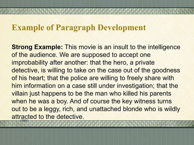 Methods of paragraph development | PPTX | Sports
