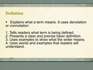 Methods of paragraph development | PPTX