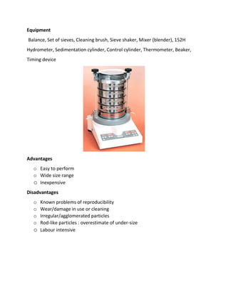 Methods of particle size measrement (032) | PDF