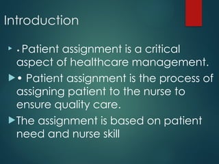 Methods_of_Patient_Assignment.pptx mmmmmmm | PPTX