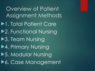 Methods_of_Patient_Assignment.pptx mmmmmmm | PPTX