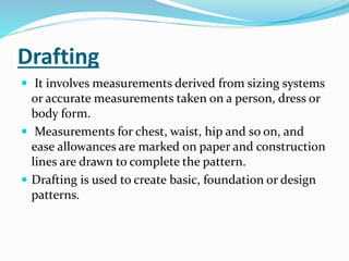 Methods of pattern making - S. Manohari | PPTX