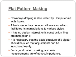 Methods of Pattern Making | PPTX