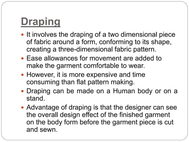 Methods of Pattern Making | PPTX | Needlework | Arts and Crafts