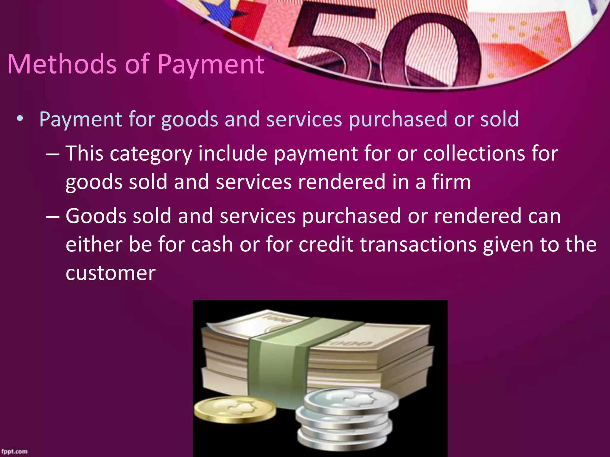 Methods of payment part 2 | PPT | Free Download