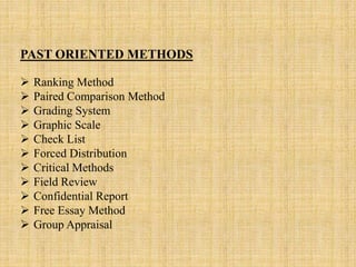 Methods of performance appraisal | PPTX