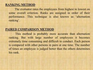 Methods of performance appraisal | PPTX