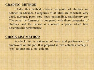 Methods of performance appraisal | PPTX