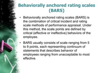 Methods of performance appraisal | PPTX