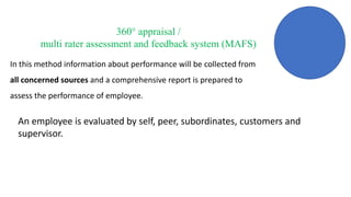 Methods of performance appraisal | PPTX
