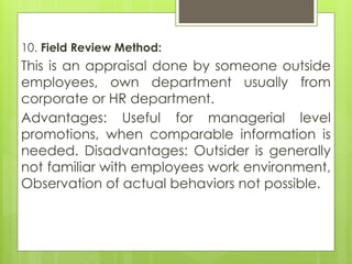 Methods of Performance Appraisal in HRMl.pptx