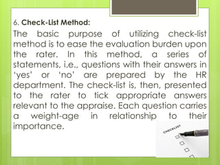 Methods of Performance Appraisal in HRMl.pptx