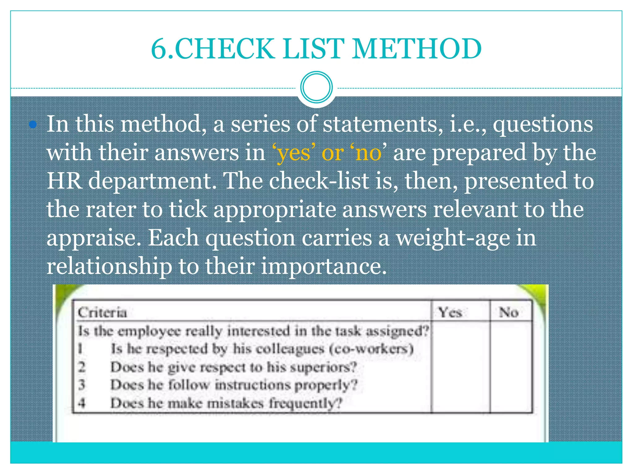 Methods of performance appraisal hrm | PPTX