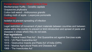HOST PLANT RESISTANCE AND LEGAL METHODS OF PEST CONTROL | PPTX