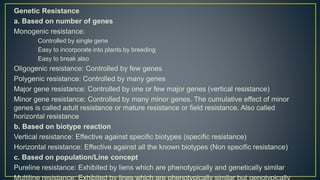 HOST PLANT RESISTANCE AND LEGAL METHODS OF PEST CONTROL | PPTX