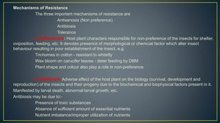 HOST PLANT RESISTANCE AND LEGAL METHODS OF PEST CONTROL | PPTX