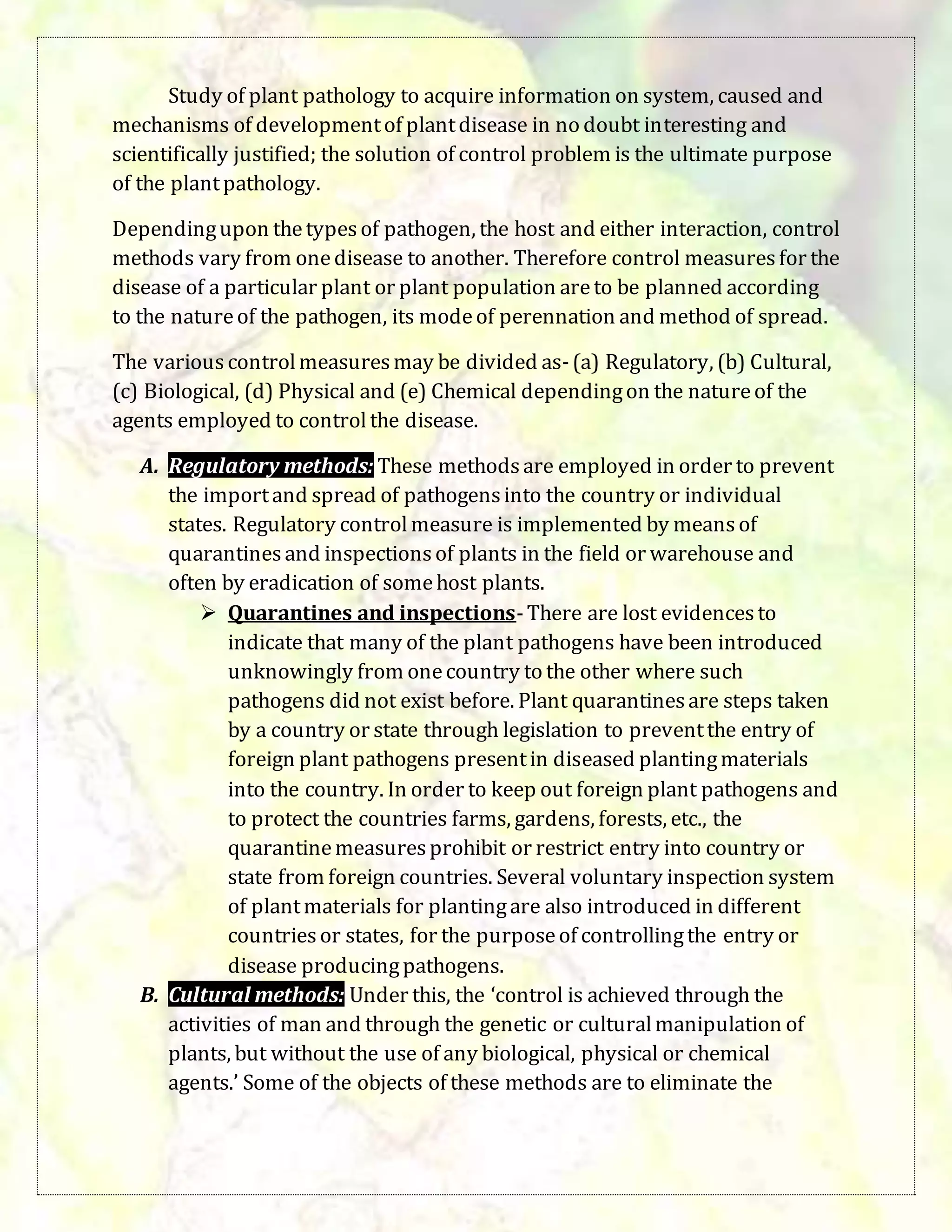 Methods of plant disease control | DOCX