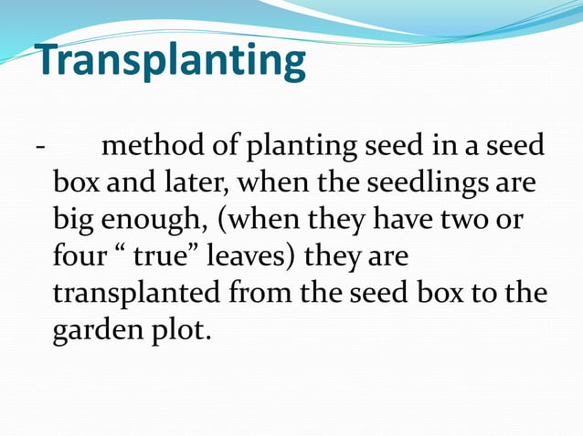 Methods of planting | PPTX