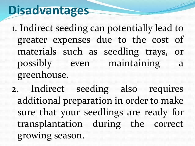 Methods Of Planting