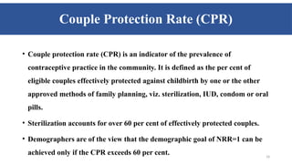 Methods of population control Community Medicine | PPTX