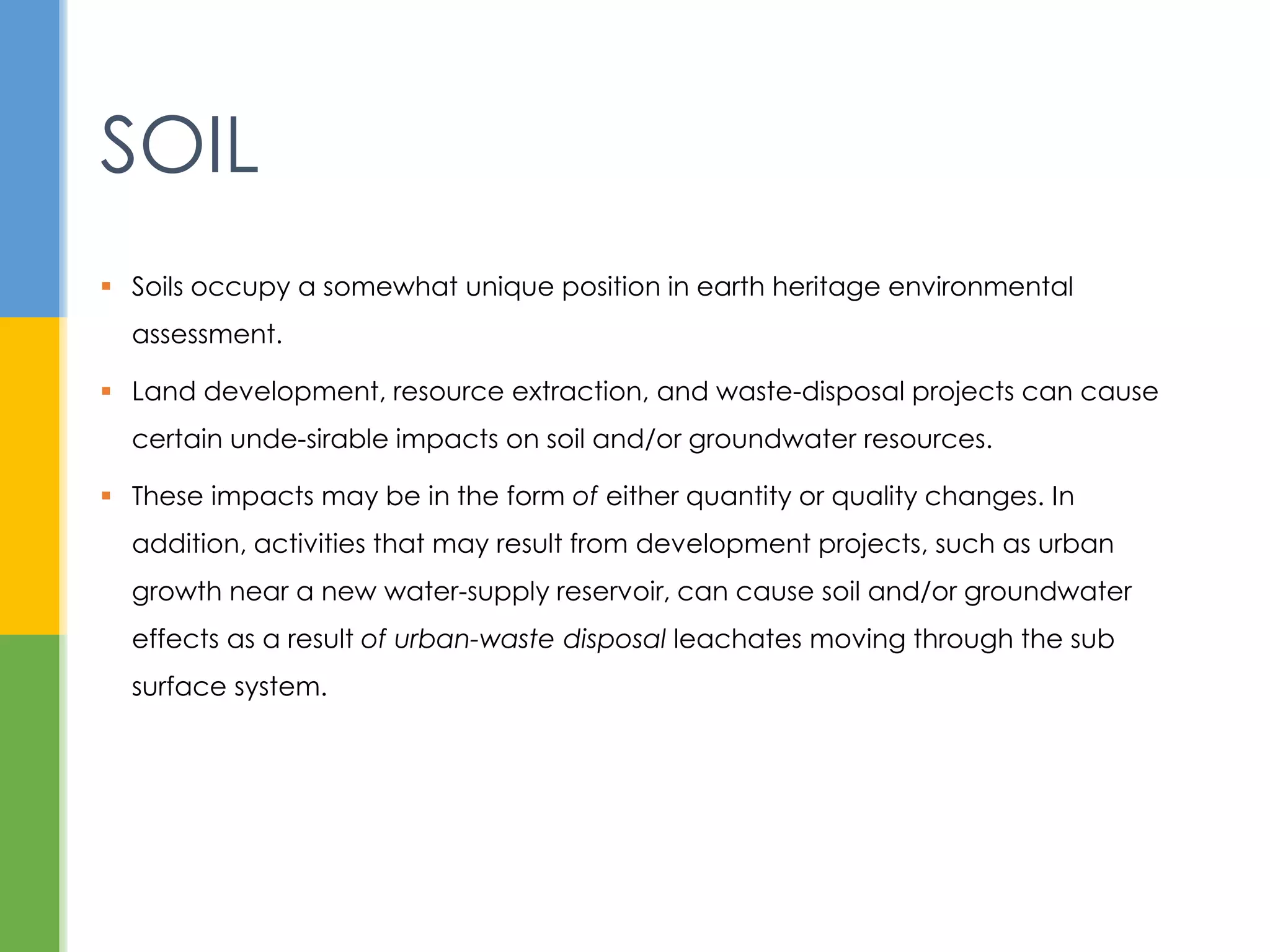 Methods of prediction and assessment techniques of impacts soil | PPTX
