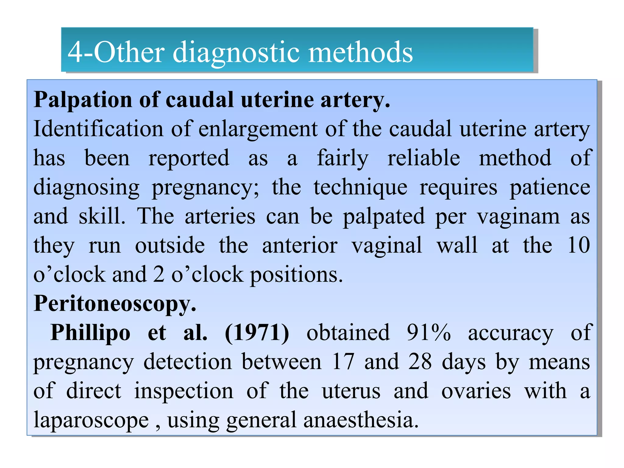 Methods of pregnancy diagnosis in sheep and goat | PPT