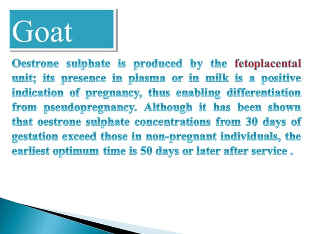 Methods of pregnancy diagnosis in sheep and goat | PPT