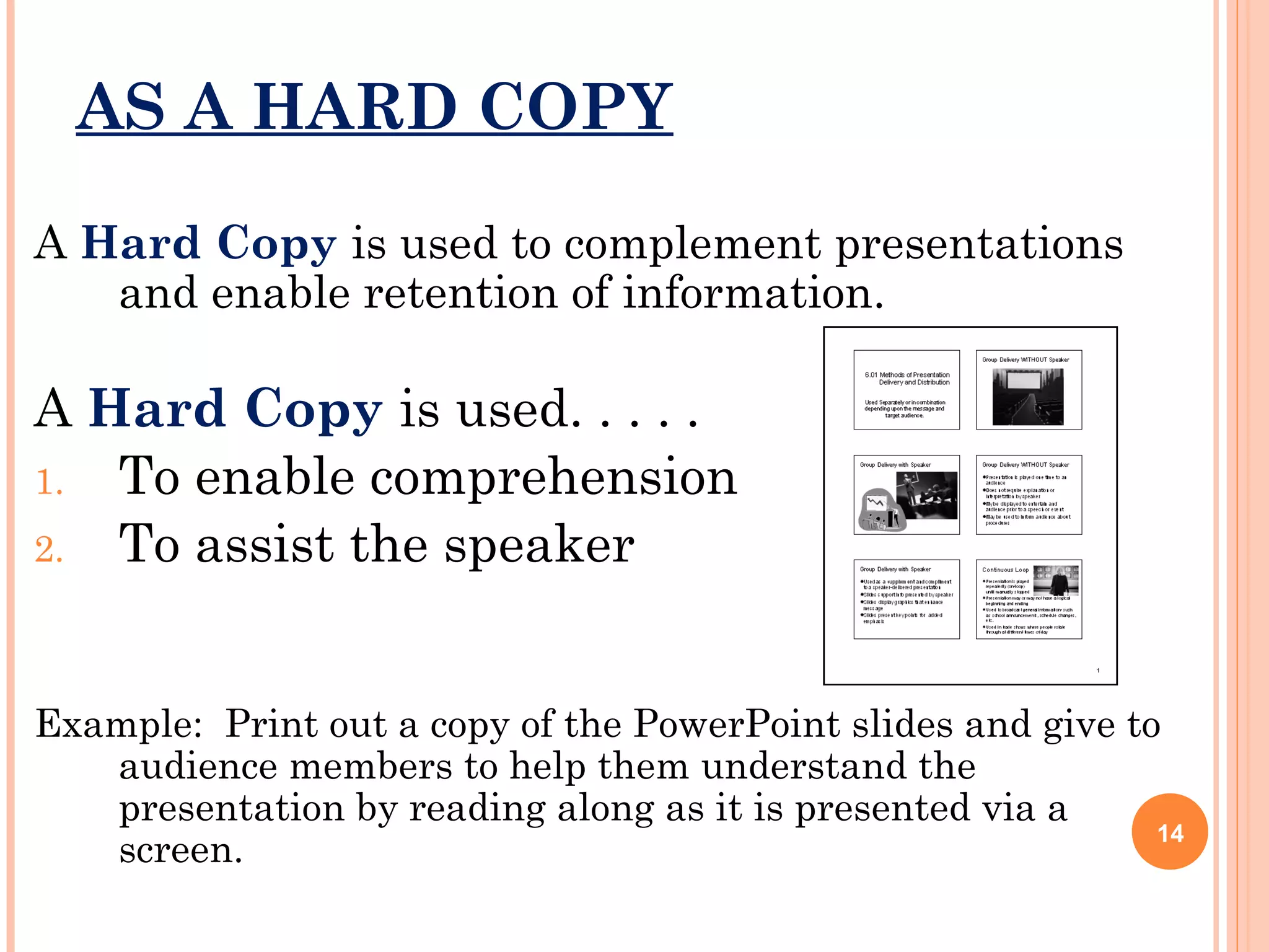 Methods of presentation delivery | PPT