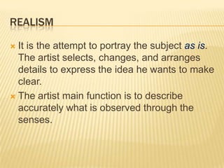 Methods of presenting art | PPTX