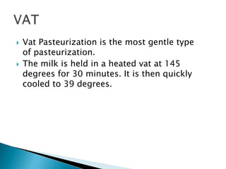Dairy Microbiology. Methods of preservation of milk and Milk Products ...