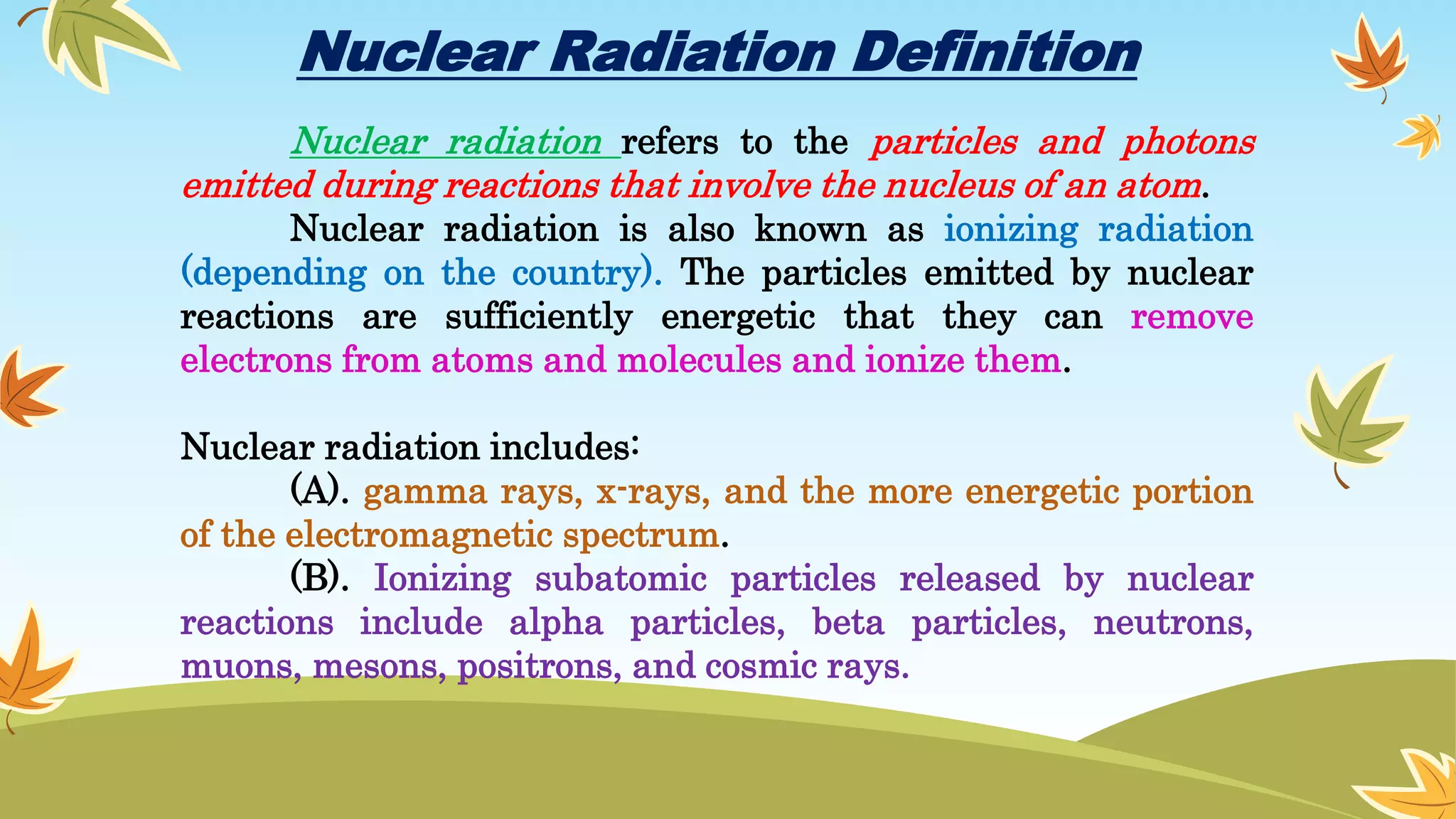 Methods of protection from radiation 1 | PPTX