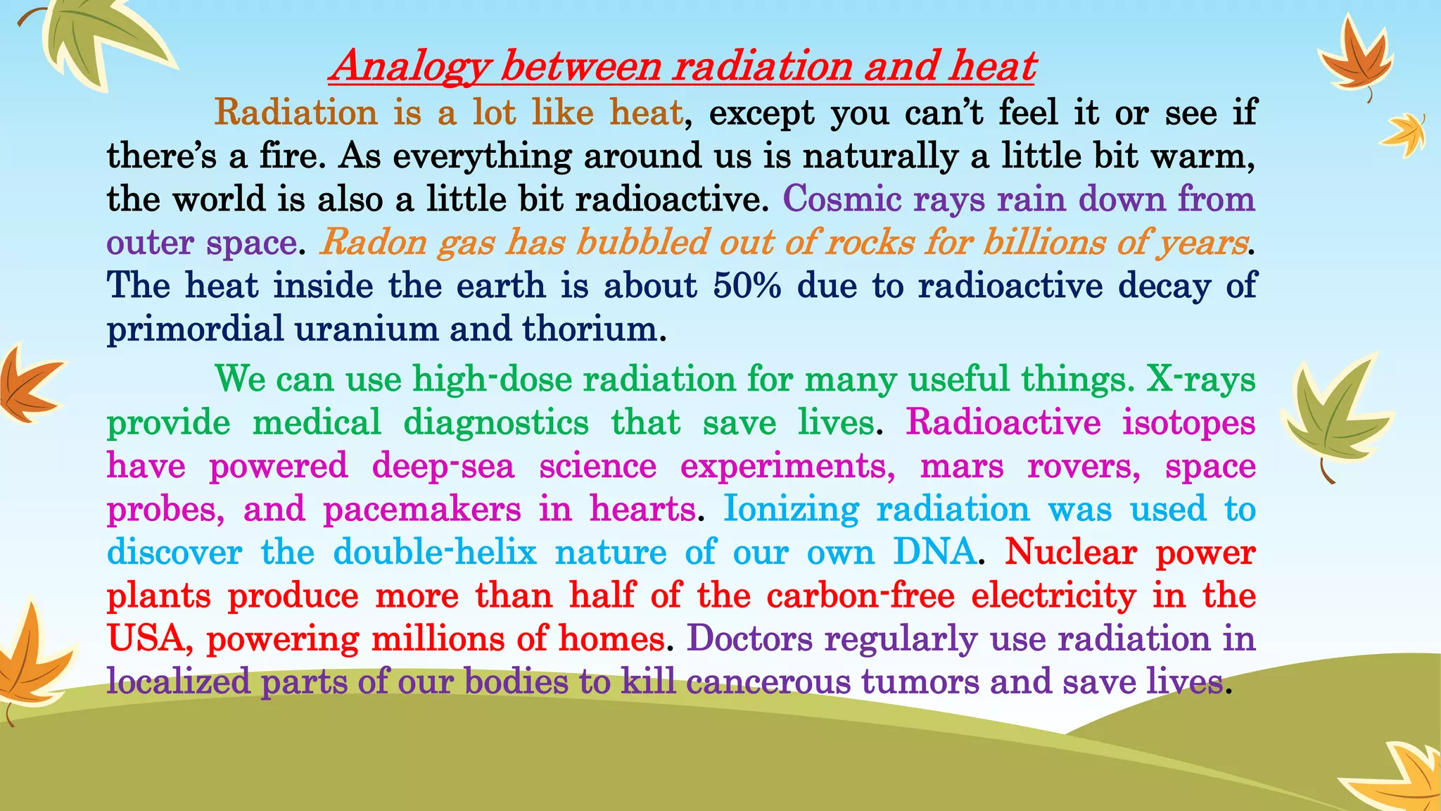 Methods of protection from radiation 1 | PPTX