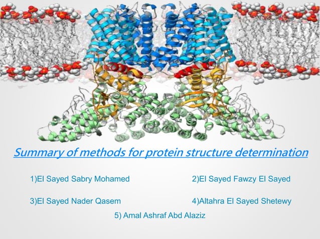 Methods Of Protein Structure Determination Pptx