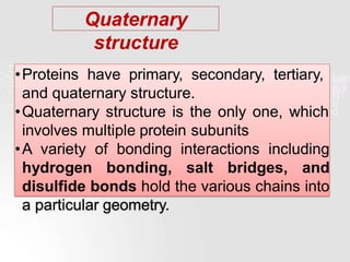 Protien structure and Methods of protein structure determination Rajesh ...