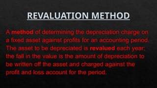 METHODS OF PROVIDING DEPRECIATION.finance | PPT
