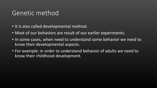 Methods of psychology | PPTX