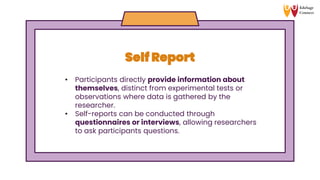Methods of Psychology Class XI Psychology | PDF
