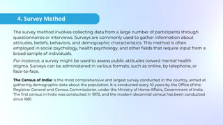 Methods of Psychology, the experimental method, observational method ...