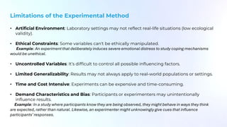 Methods of Psychology, the experimental method, observational method ...