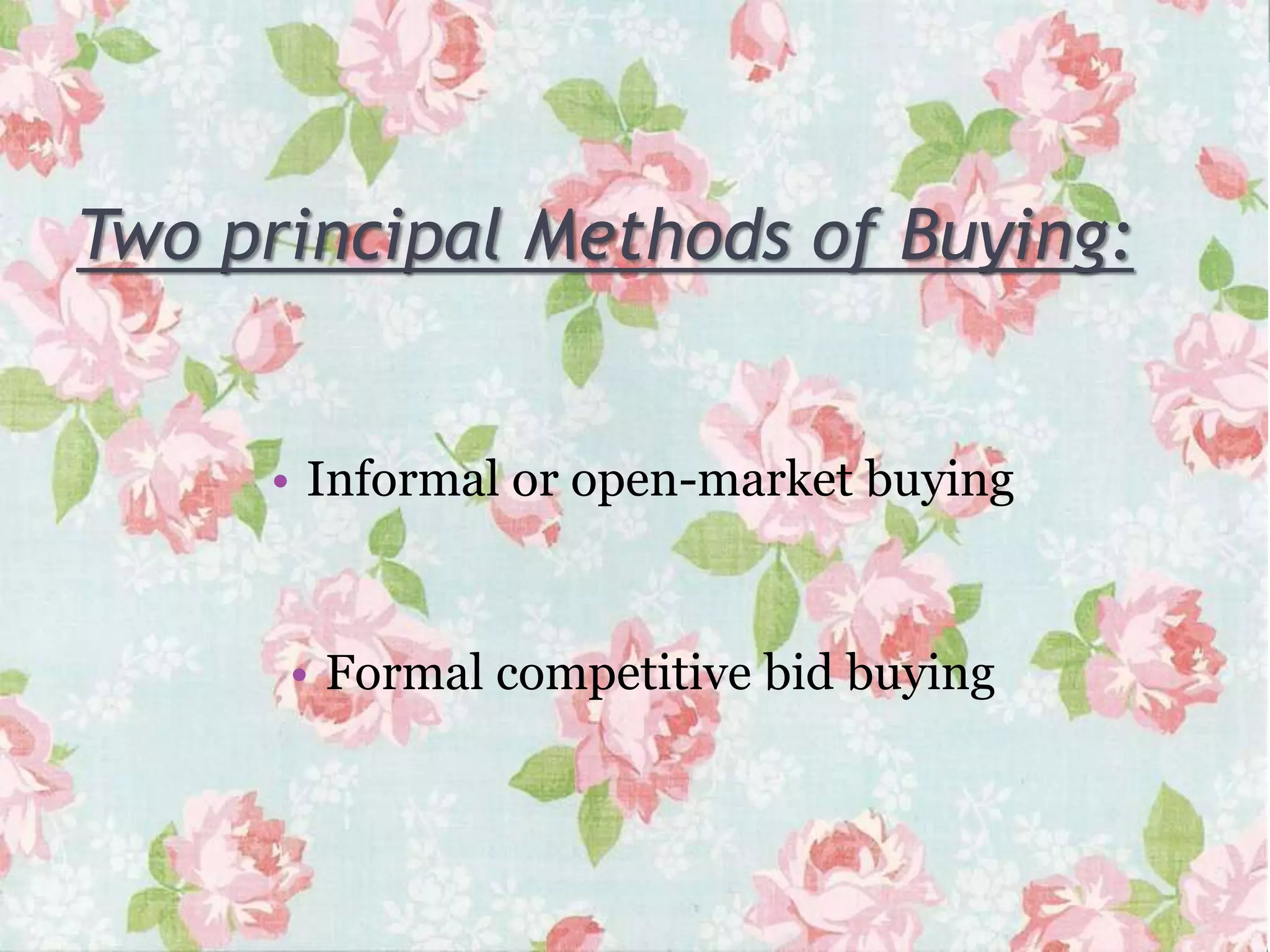 Methods of Purchasing | PPTX