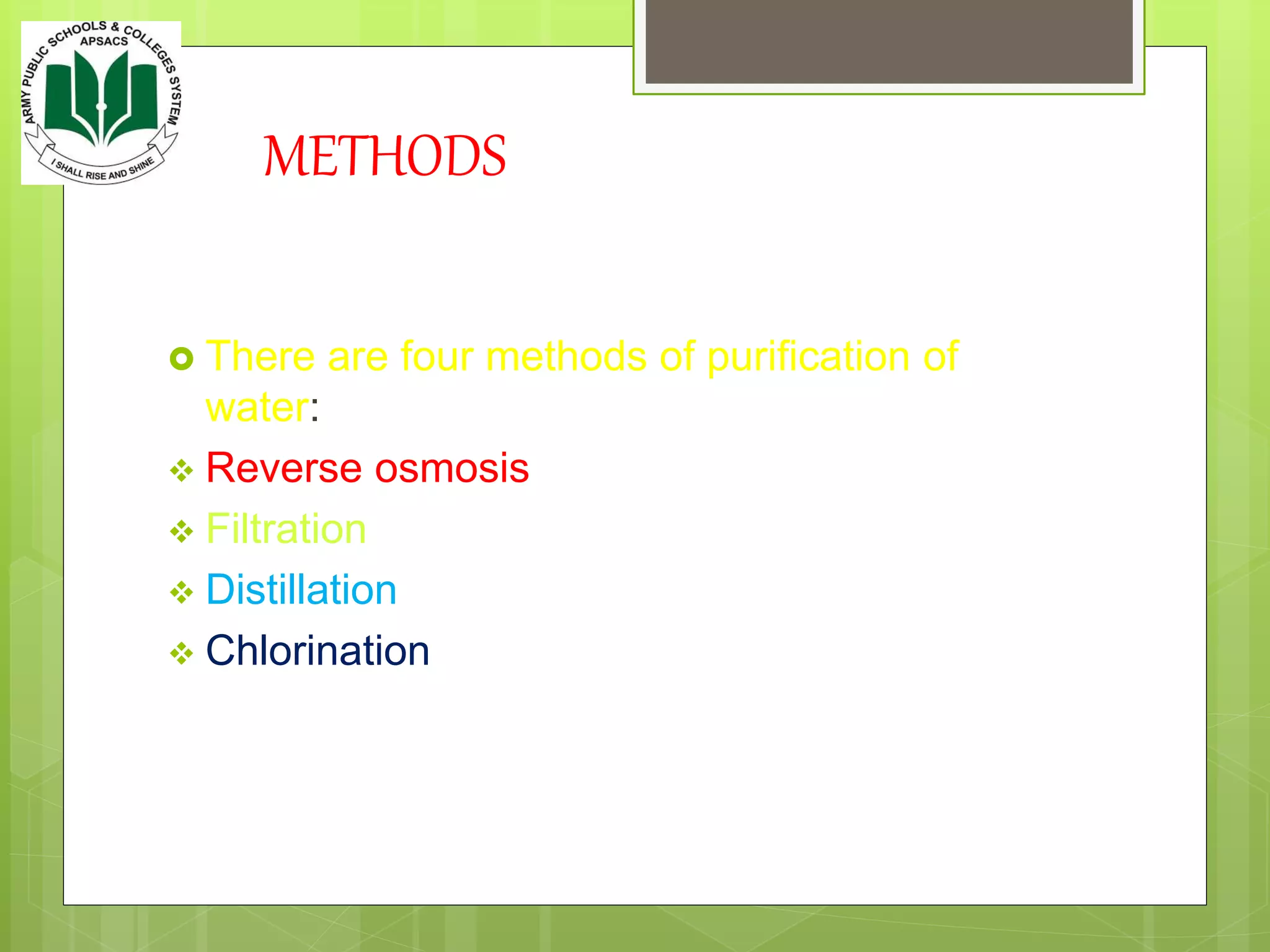 Methods of purification | PPT