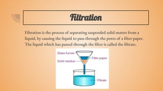 Methods of purification (for o'level/GCSE) | PPT