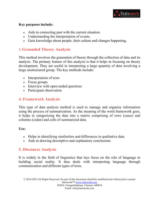 Methods of qualitative data analysis | PDF
