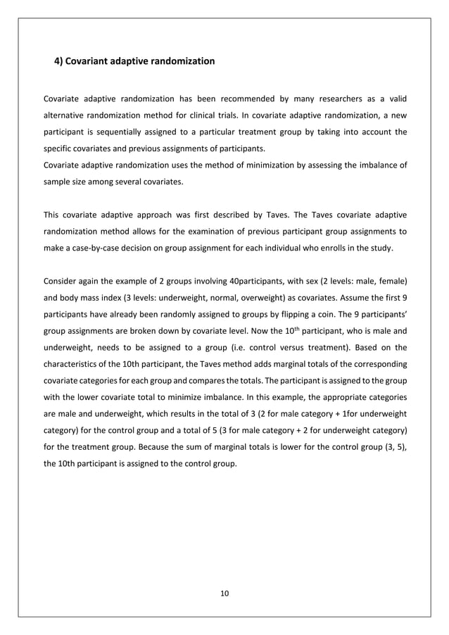 Methods of randomization final | PDF